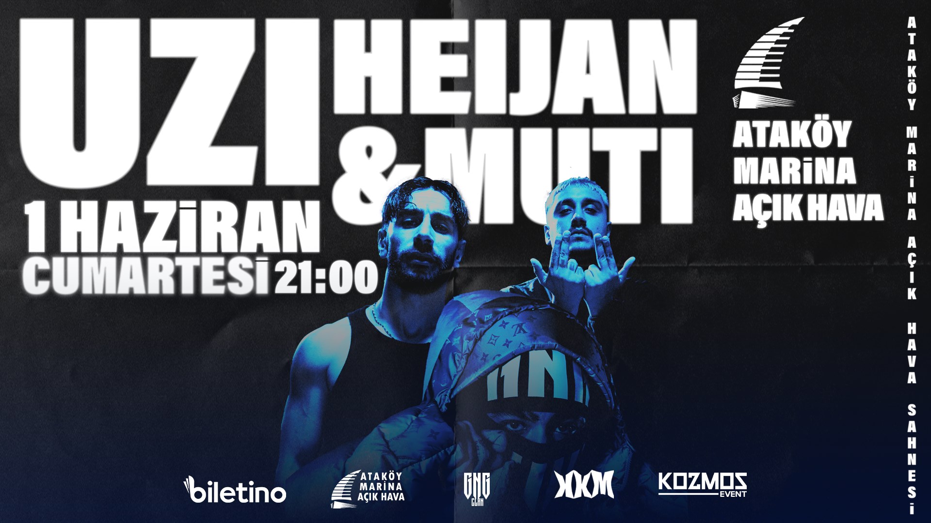 Uzi - Heijan & Muti | 01 Haziran 2024 | Ataköy Marina Açık Hava | Biletino