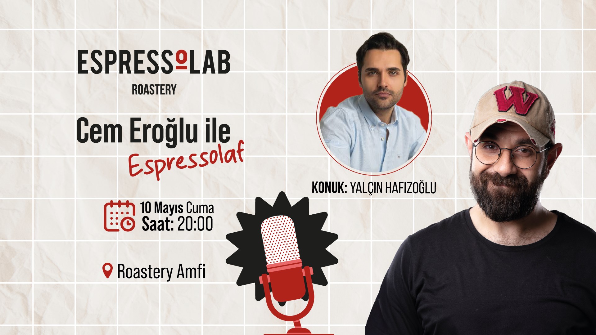 Cem EROĞLU ile ESPRESSOLAF | 10 мај 2024 | Espressolab Roastery Amfi ...