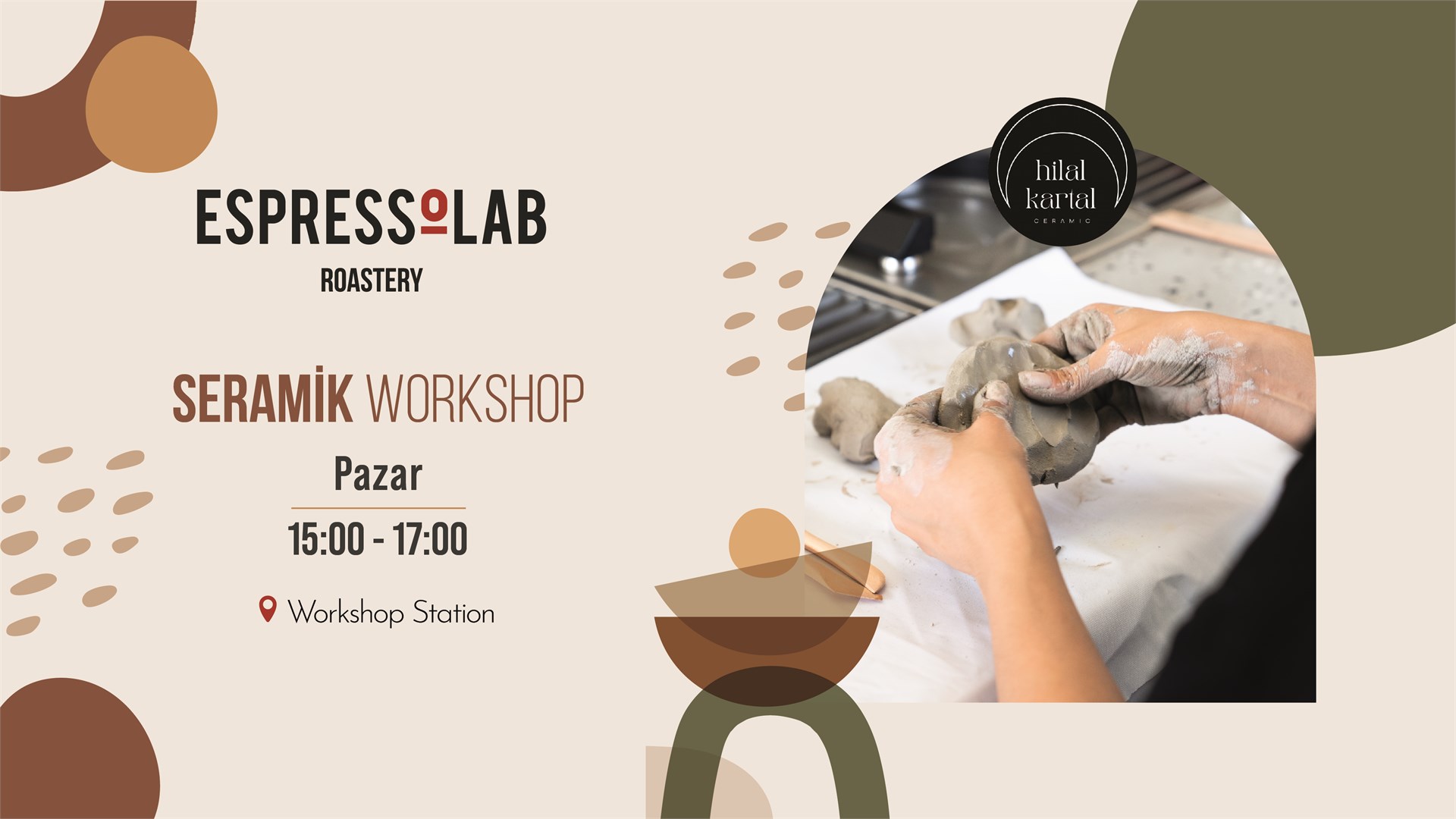 Seramik Workshop | 16 June 2024 | Espressolab Roastery Workshop Station | Biletino