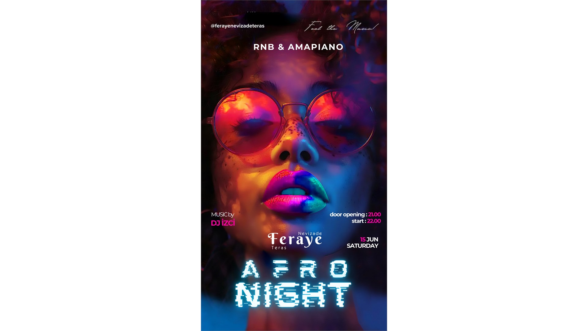 AFRO NIGHT PARTY' | 15 June 2024 | Feraye Nevizade Teras | Biletino