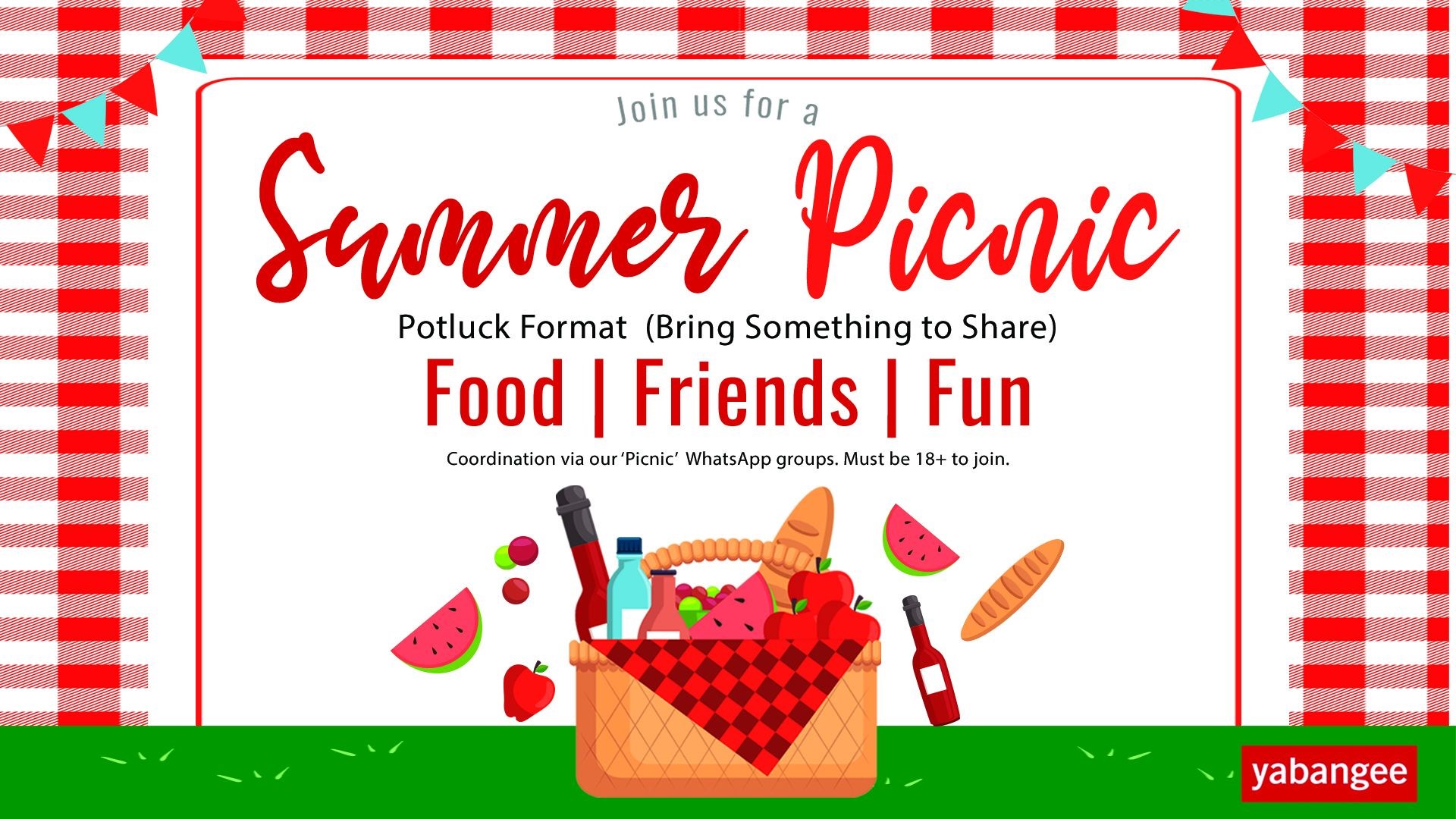 Potluck Picnic by Yabangee: Food, Friends, & Fun! | 07 July 2024 | Moda ...