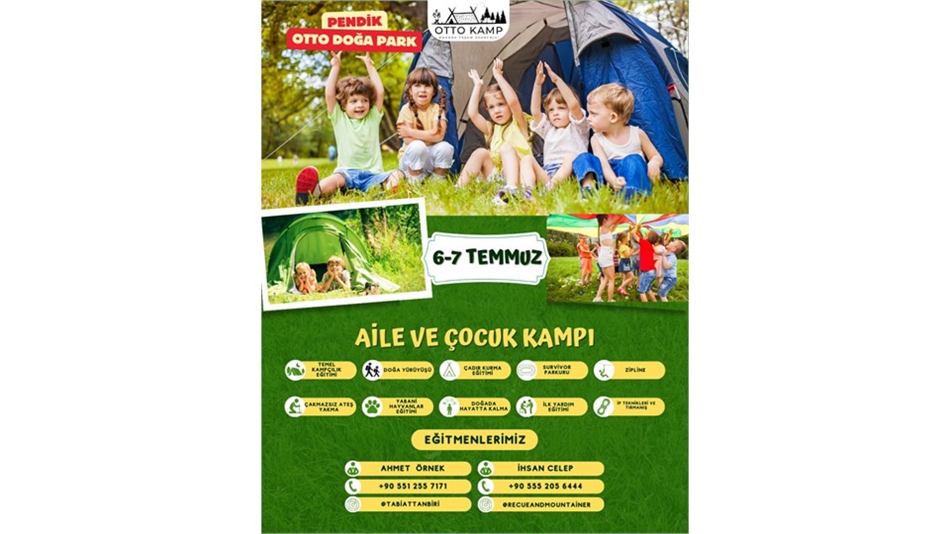 AİLE ÇOCUK KAMPI VE DOĞADA YAŞAM EĞİTİMİ | 06 July 2024 | Otto Doğa ...