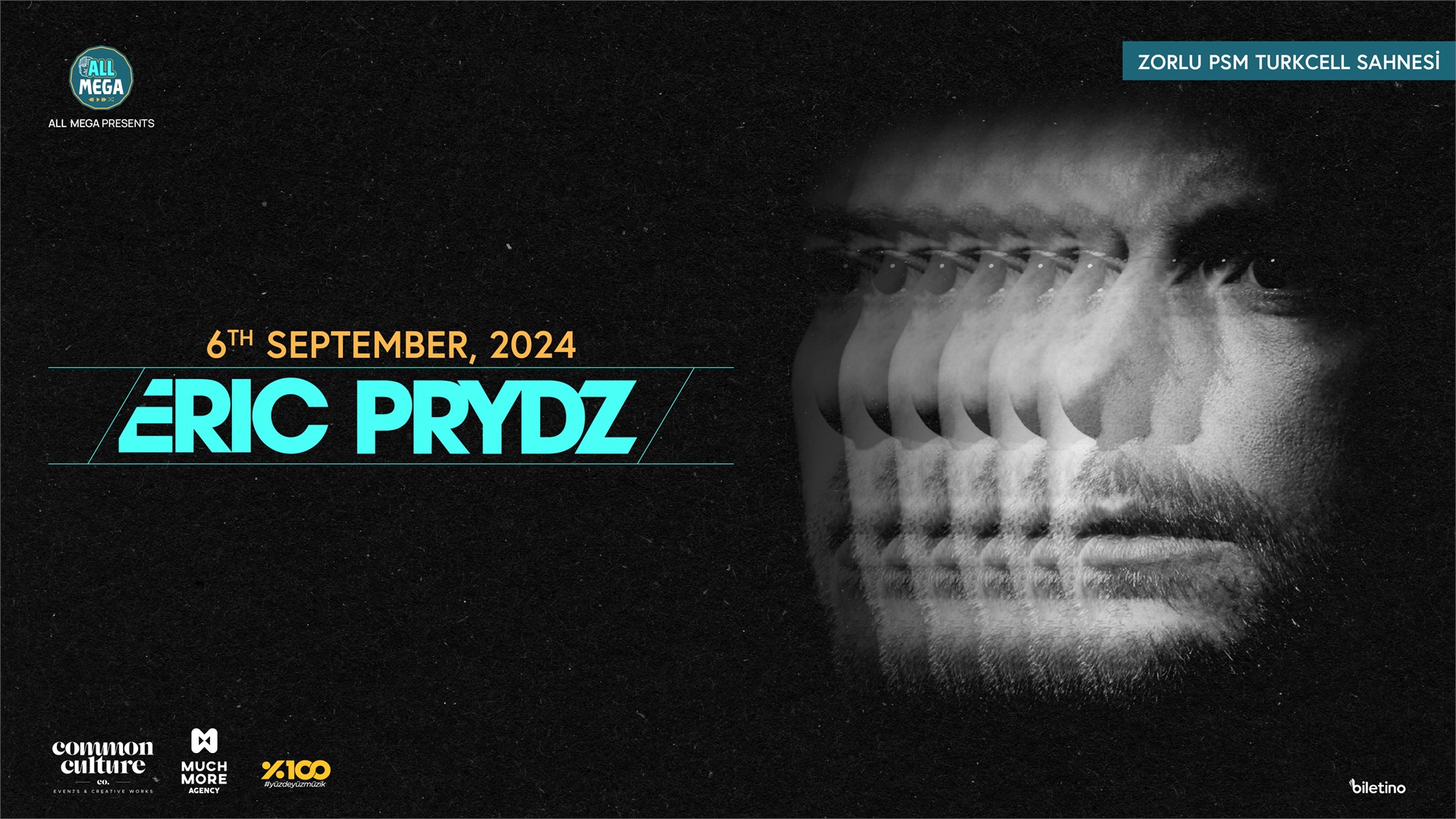 Eric Prydz | 06 Eylül 2024 | Zorlu PSM Turkcell Sahnesi | Biletino