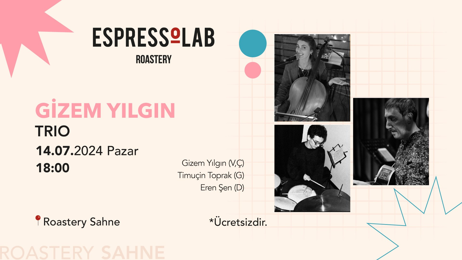 Espressolab Roastery Sahne | 14 Temmuz 2024 | Espressolab Roastery | Biletino