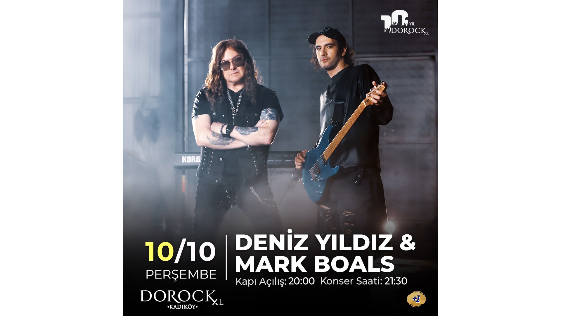 Deniz Yıldız & Mark Boals | 10 October 2024 | Dorock XL | Biletino