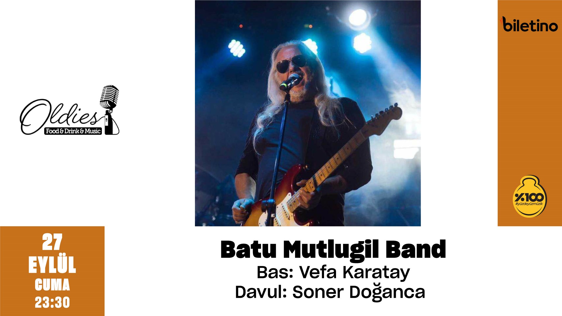 Batu Mutlugil Band @OldiesTaksim | 27 Eylül 2024 | Oldies Taksim | Biletino