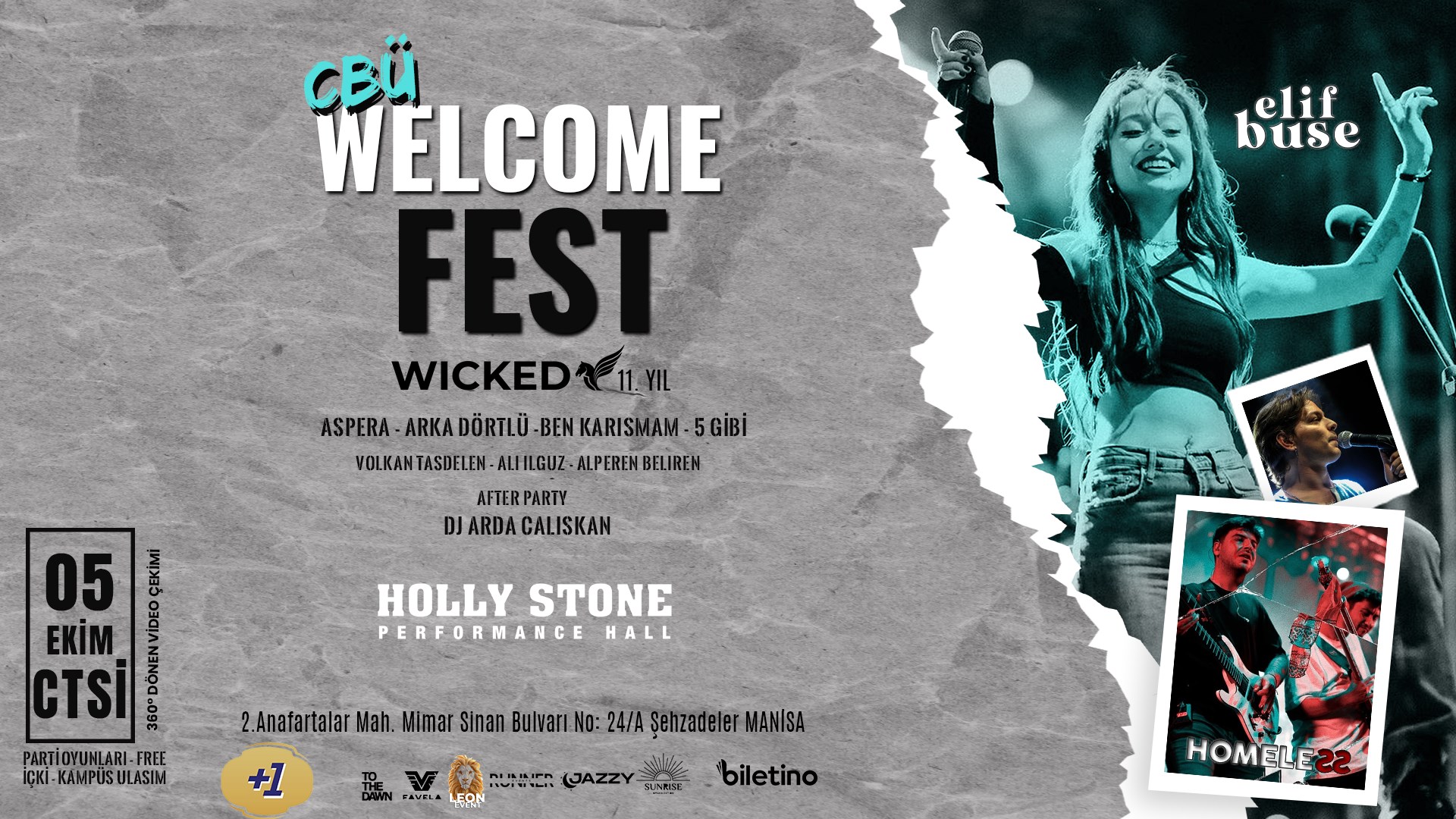 CBÜ WELCOME FEST | 05 Ekim 2024 | HollyStone Performance Hall MANİSA ...