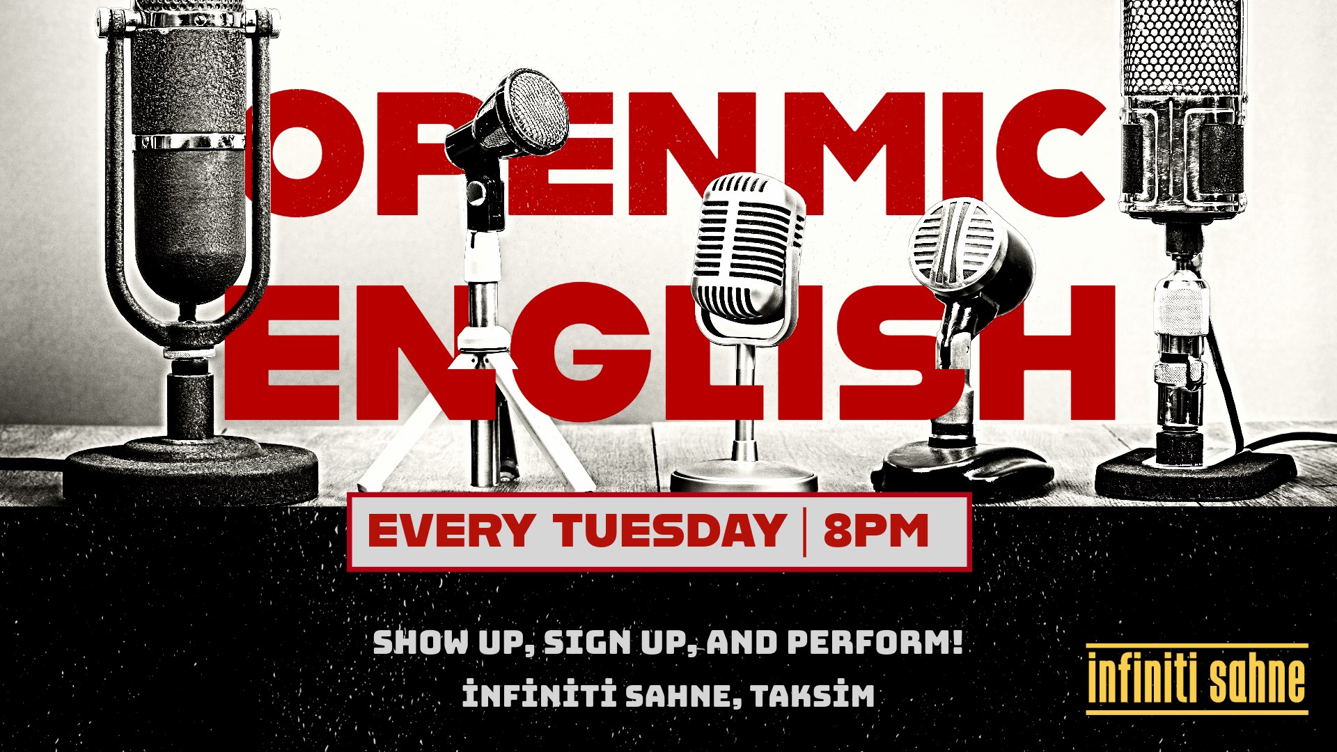 English Stand up Taksim Open Mic | 12 Kasım 2024 | Infiniti Sahne ...