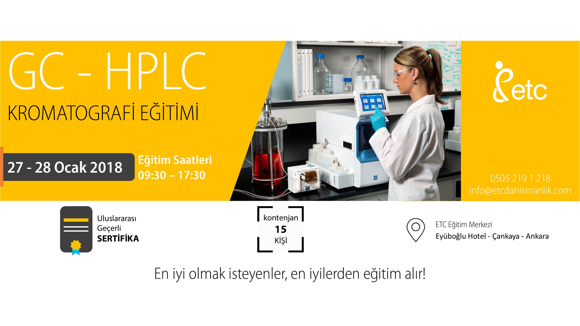 GC ve HPLC Kromatografi Eğitimi | 27 Ocak 2018 | Eyüboğlu Hotel | Biletino