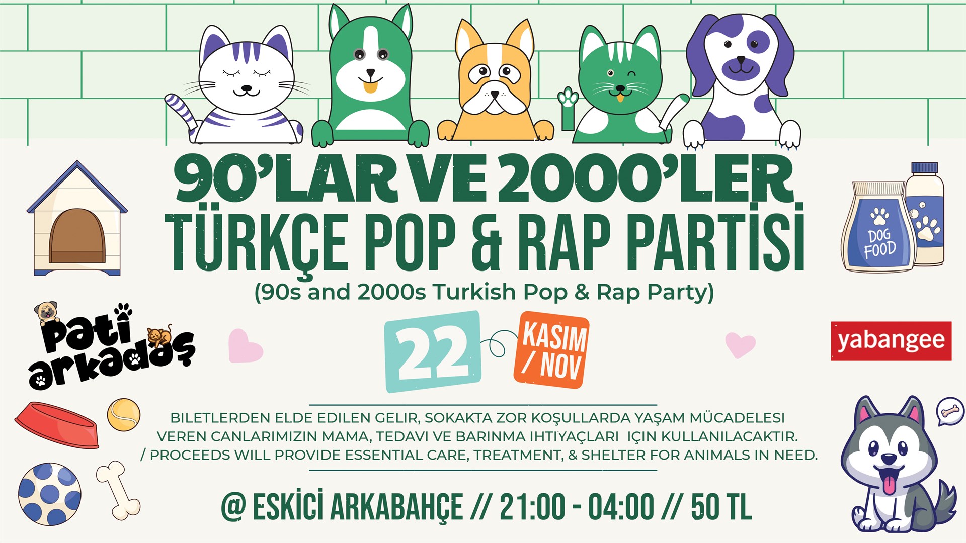 90'lar ve 2000'ler Turkish Pop & Rap Partisi (Bağış Toplama) / 90s and ...