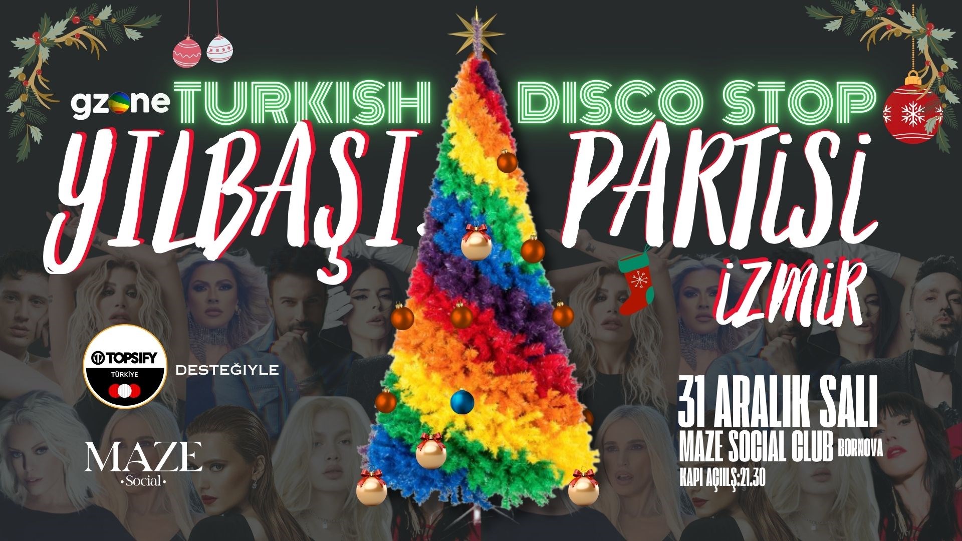 Turkish Disco Stop Yılbaşı Partisi İzmir (Gzone sunar, Topsify Türkiye ...