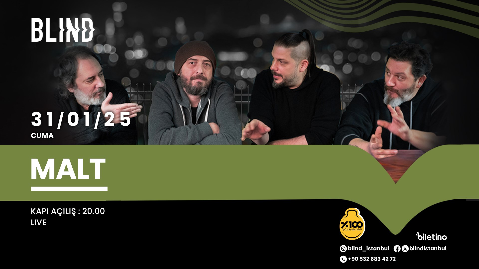 MALT | 31 January 2025 | Blind İstanbul | Biletino