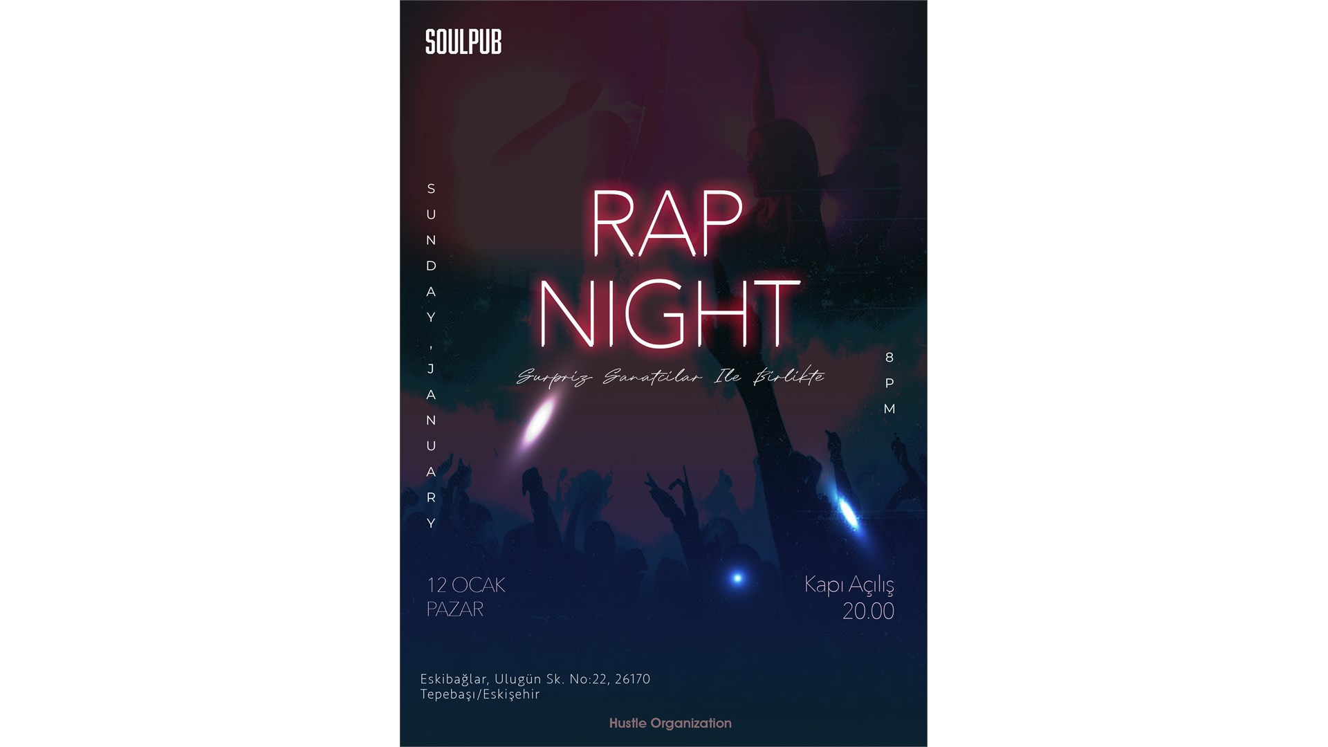 RAP NIGHT | 12 January 2025 | Soul Pub | Biletino
