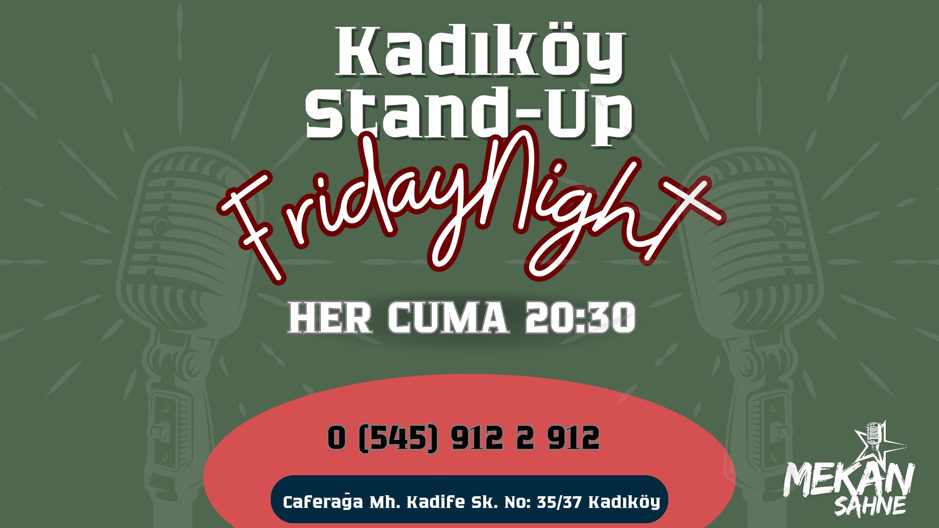 Kadıköy Stand-up Friday Night | 17 January 2025 | Mekan Sahne Punch ...