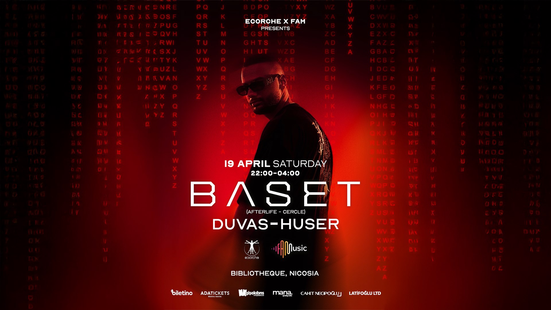 BASET presented by Ecorche x FAM | 19 April 2025 | Bibliotheque | Biletino