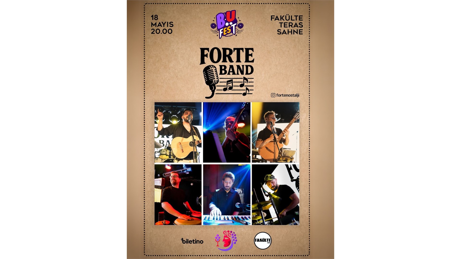 FORTE BAND | 18 May 2025 | Fakülte Teras | Biletino