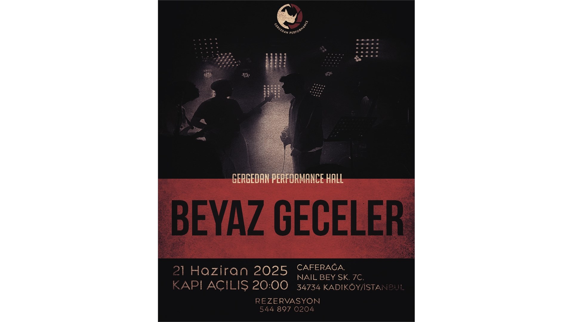 Beyaz Geceler | 21 June 2025 | Gergedan Performance | Biletino