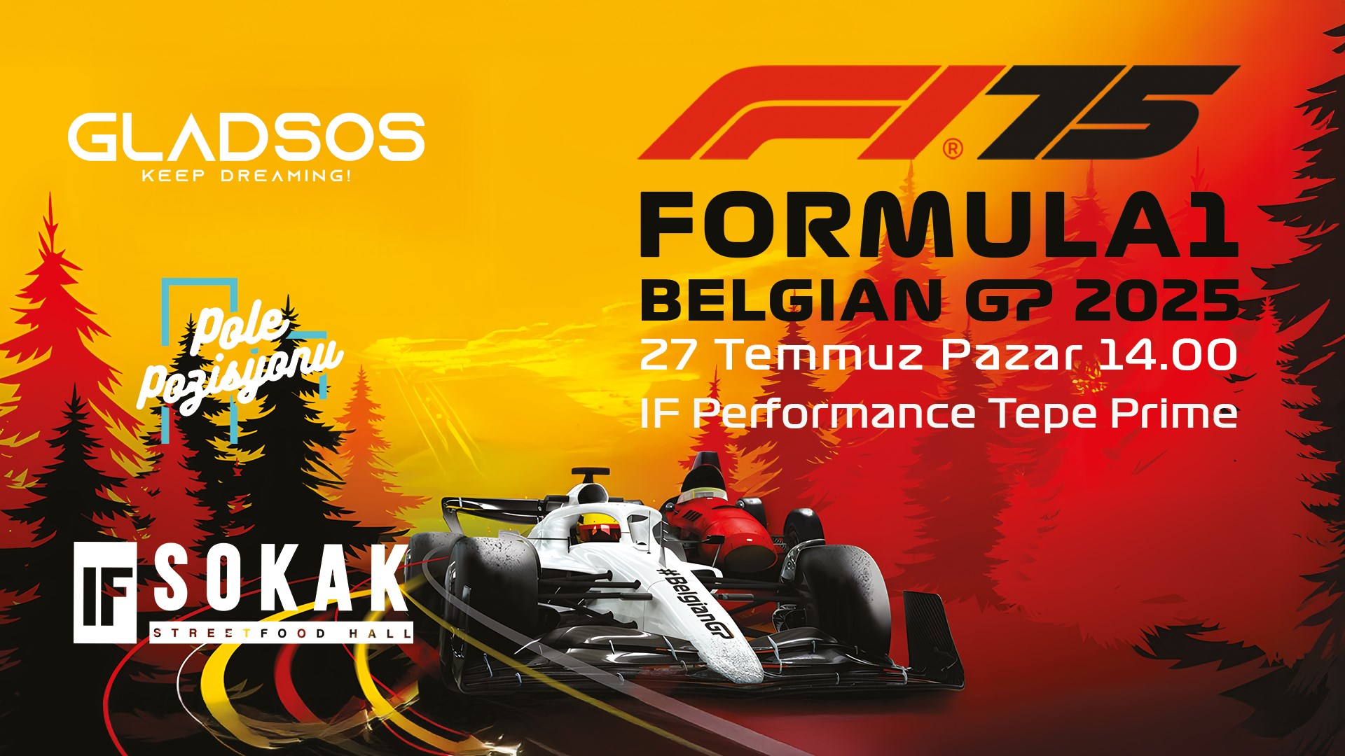 Formula 1 Watch Party - Belgian Grand Prix - Tepe Prime IF Sokak | 27 ...