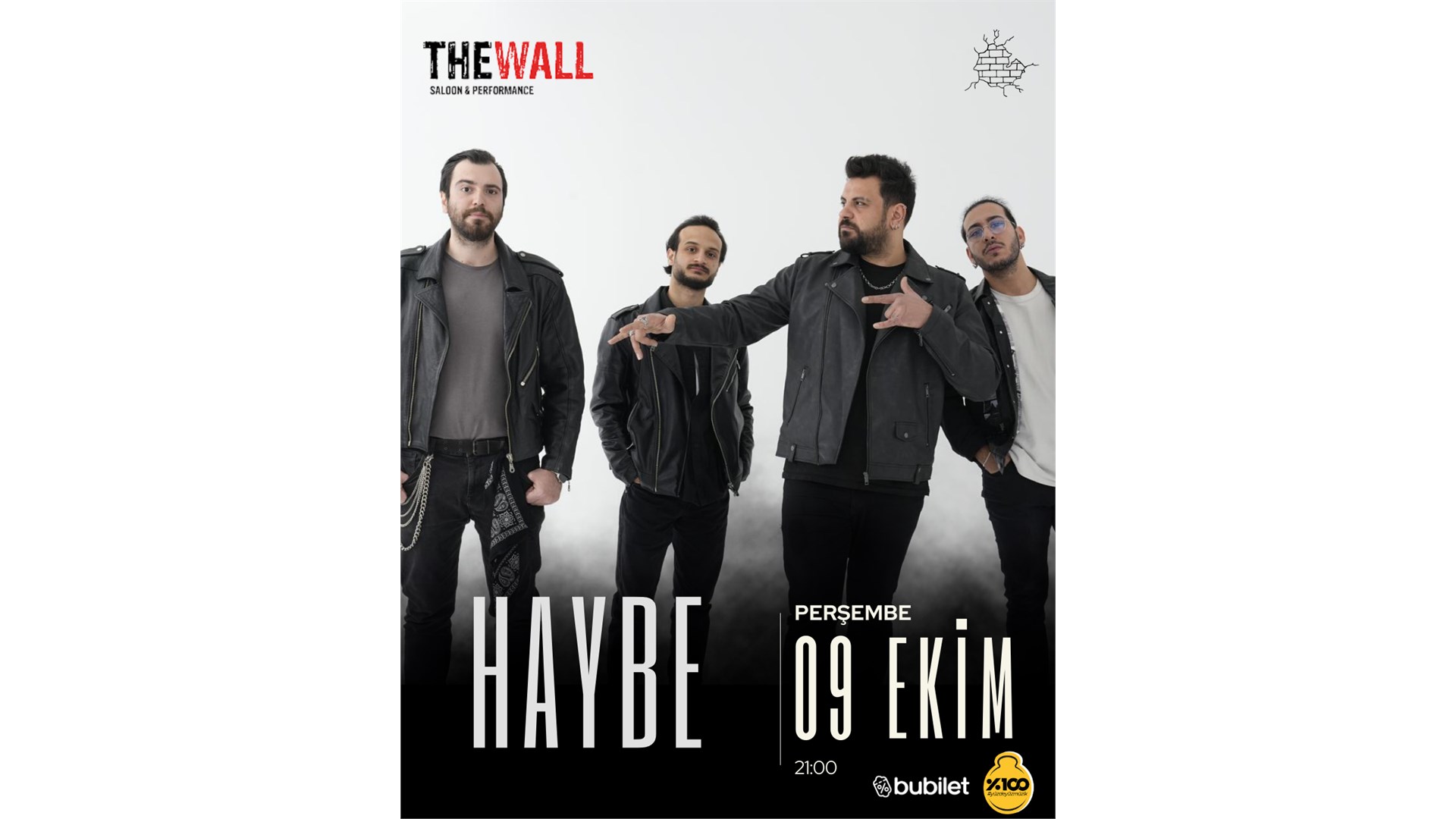 Haybe - Lansman Konseri | 09 Ekim 2025 | The Wall Saloon | Biletino