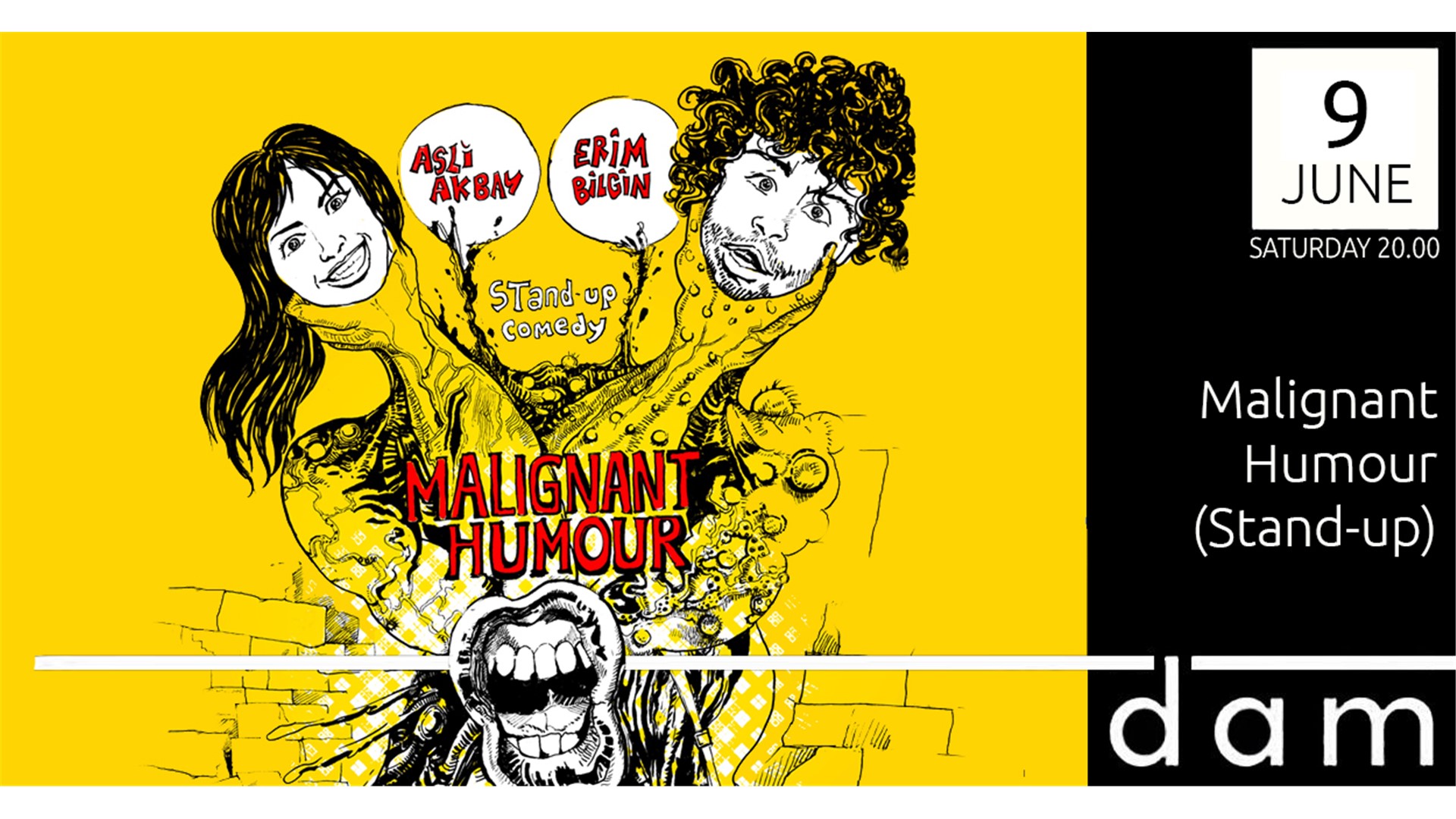 Aslı Akbay & Erim Bilgin : Malignant Humour (Stand-up) | 09 Haziran ...