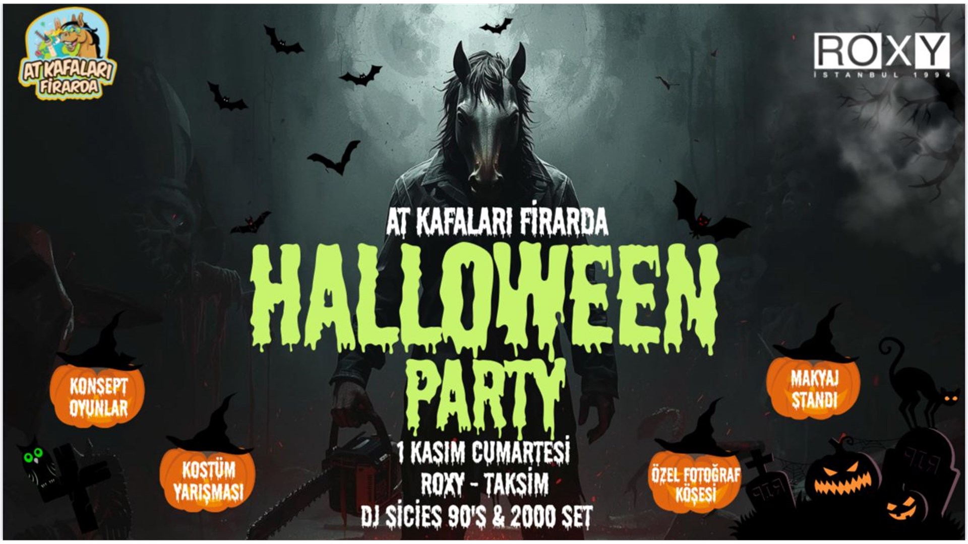 AKF Halloween Party 2025 | 01 Kasım 2025 | Roxy | Biletino
