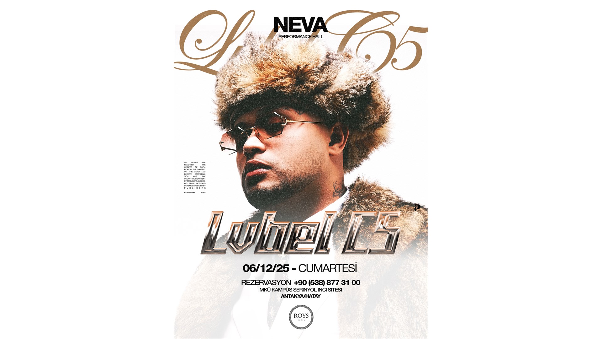 Lvbel C5 Konseri | 06 Aralık 2025 | NEVA Performance Hall | Biletino