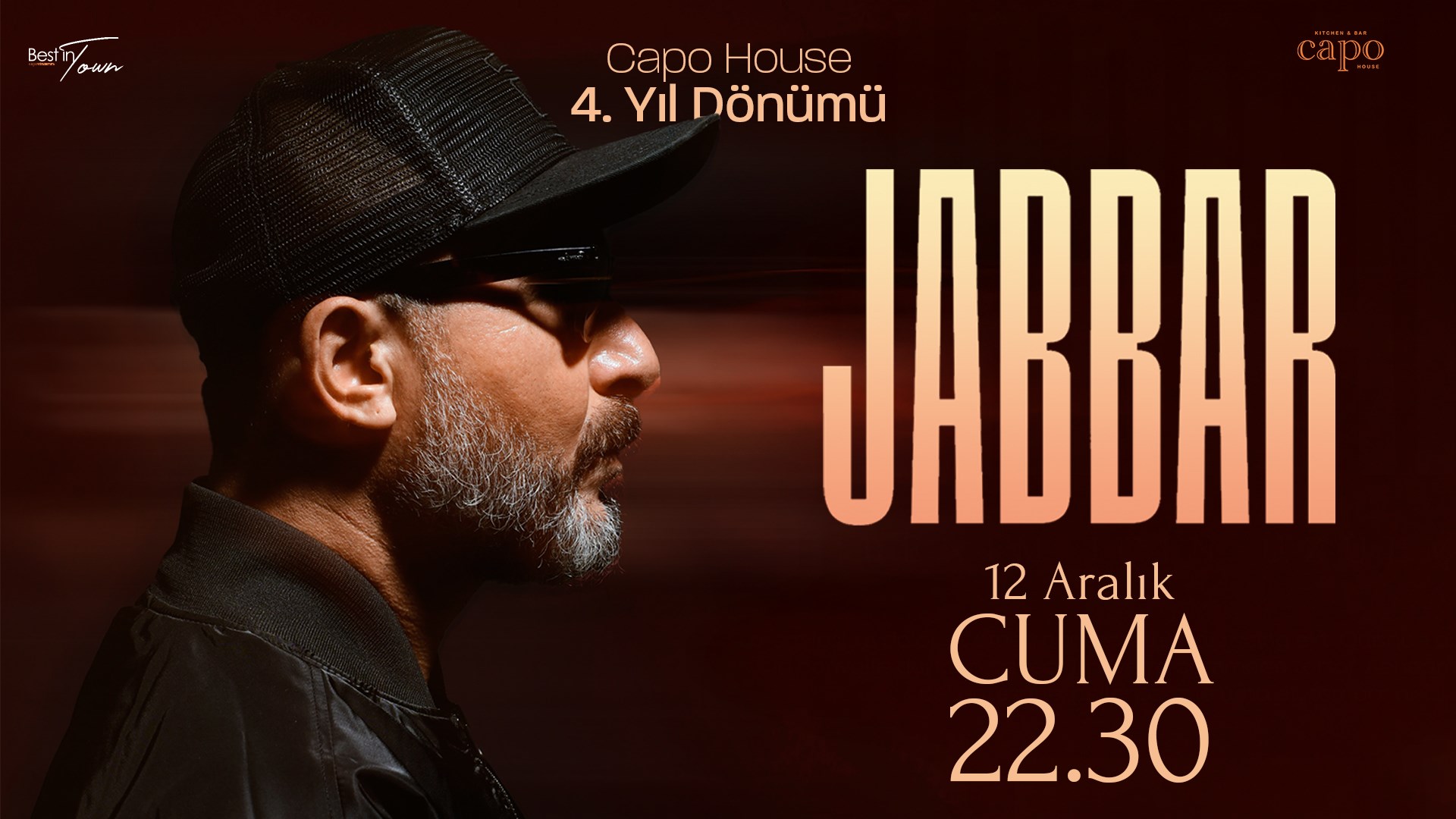 Capo House 4.Yıl + Jabbar | 12 Aralık 2025 | Capo House | Biletino