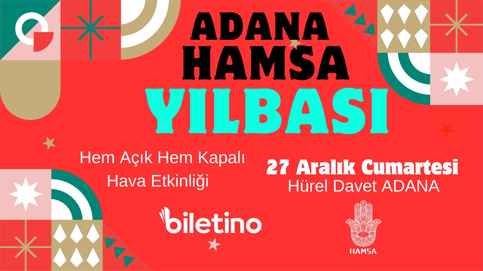 ADANA HAMSA YILBAŞI | 27 Aralık 2025 | Hürel Davet | Biletino