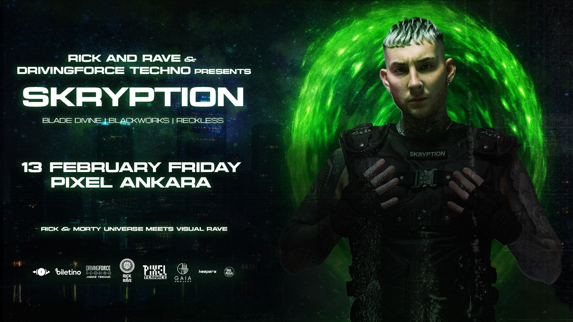 Rick&Rave Chapter 1 // “SKRYPTION” // | 13 February 2026 | Pixel | Biletino