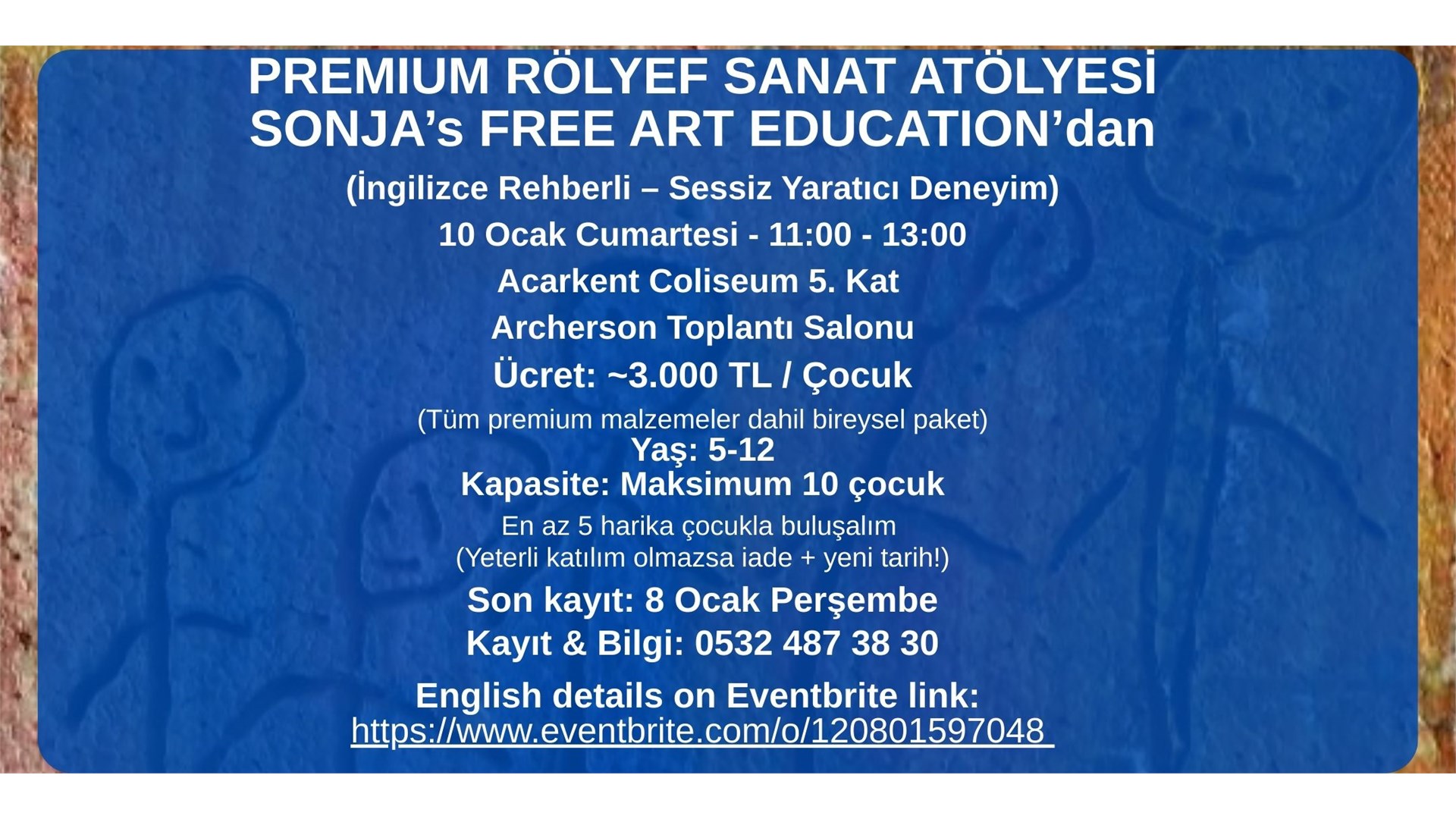 Premium Rölyef Sanat Atölyesi – Çocuklar İçin İngilizce Rehberli ...