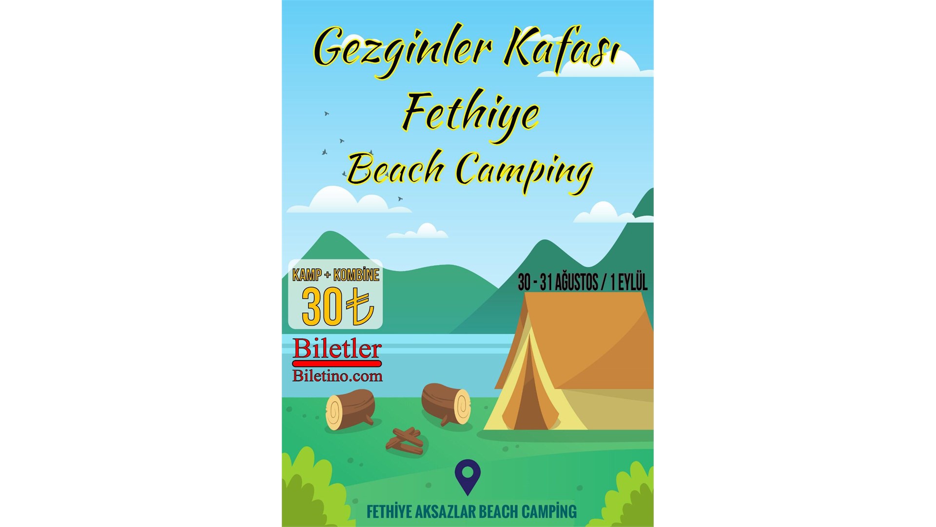 Gezginler Kafası Beach Camping | 30 August 2019 | Aksazlar Camping ...